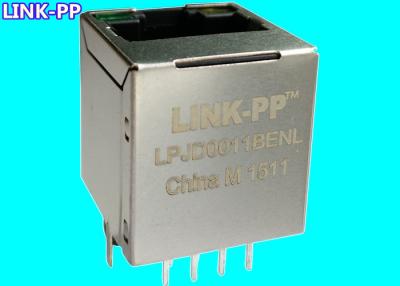 China Vertical Rj45 Connector LPJD0011BENL 10 / 100Base-T 180° Degree PCB Application for sale