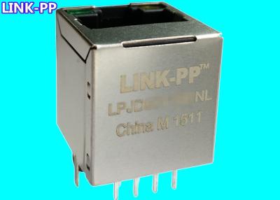 China Vertical RJ45 Jack J1AT11ZCC2 10 / 100Base-T Ethernet LPJD0012BHNL TDM modem for sale