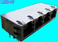 China 4 Port Gigabit Rj45 Mag Jack LPJG49837A31NL Shield With LEDs Industry Switches for sale