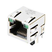 China 90° Angle RJ45 Modular Jack Active Ethernet LINK PP LPJE101A65NL Tab Up for sale