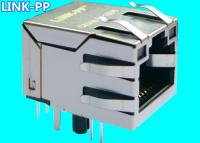 China RJS-1X08T089S2 Magnetic Ethernet RJ45 Jack LPJ16206AFNL 10 / 100Base-T Tab-Up for sale