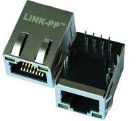 China RJSE1S5360B-R Magnetic RJ45 Jack LPJ16221AFNL IP 64 Rj45 Connector Green LED for sale