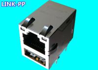 China STAJ-180S-1x40-DA1-B0 RJ45 USB Connector LPJU3101AHNL With 10 / 100Base-T LEDs for sale