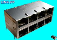 China RM4-11NADV1F 2x4 Ports Stackable Jack LPJ47408AHNL 10 / 100Base-T  W / LEDs for sale