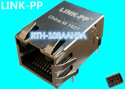 China RTH-103AAH3A Rj45 Magjack LPJ16222DNL 10 / 100Base-T Shielded without LEDs for sale