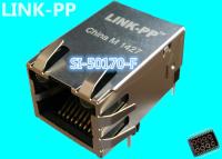 China Belfuse SI-50170-F Magnetic RJ45 Jack LPJ1014AWNL Tab-Up  10/100M With LEDs for sale