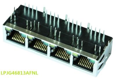 China XFG1-IB1OOJM-CLxu4MS	4 Port Gigabit RJ45 LPJG46813AFNL with LEDs for sale