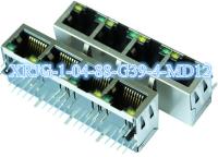 China XRJG-1-04-88-G39-4-MD12 Multi-port RJ45 1x4 LPJ46201AENL Through for sale