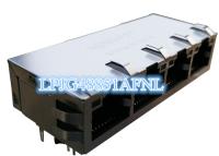 China XRJH-04F-5-H6N-1A0-NJ7 1x4 Multiport Gigabyte Rj45 LPJG48851AFNL With LEDS for sale