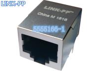 China 99750204-01 Rj45 PCB 5555166-1  Single Port JW110-1R 8P8C Tab-Down without LED for sale
