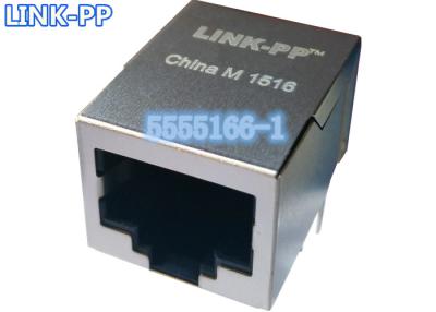 China 99750204-01 Rj45 PCB 5555166-1  Single Port JW110-1R 8P8C Tab-Down without LED for sale