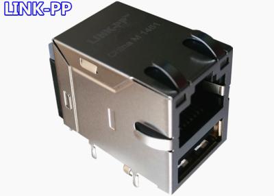 China LPJU7030AHNL USB3.0 Rj45 Connector with 1000Base-T Magnetic In Iwave System for sale