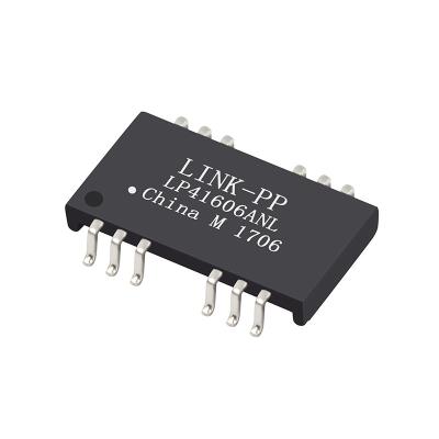 China LP41606ANL Single Port 10/100 BASE-T 12 Pin Low Profile Ethernet Telecom Transformer Modules for sale