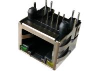 China XRJM-S-01-8-8-1 Rj45 RJ45 Single Port , 8P8C Shielded Thru-Hole LPJE101AGNL for sale