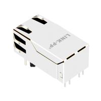 China 0826-1X1T-KL-F 4PPoE 100W Single Port 5G Base-T Magnetic RJ45 Jack Tab Up With Leds for sale
