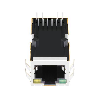 China 0826-1AX1-47-F 10/100 Base-T Single Port Rj45 Magjack Integrated Connector for sale
