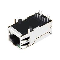 China L826-1M1T-43-F Low Profile GIGABIT Rj45 Connector 12p8c Tab Up G/GO Led for sale