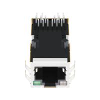 China 1840728-5 1X1 Port 1000BASE-T 1G41 RJ45 Magjack 12PIN Tab Up YG/G Led for sale