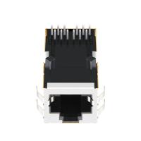 China 0816-1X1T-M1-F 1000 BASE-T POE RJ45 Magjack Without led Tab Up Through Hole for sale