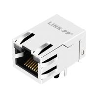 China 08B0-1B1T-06-F 100 BASE-T Magnetic RJ45 Jack 1X1 Port Tab Up GO/GO LEDs for sale