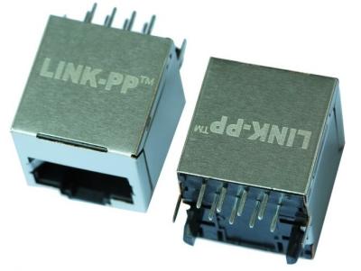 China N5437 Vertical RJ45 Connector LPJD0011DNL 10 / 100 BASE-T Jack With Magnetic for sale
