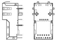 China J1V-U2100NL 1000BASE-T  VERTICAL RJ45 Ethernet Connector POE TOP ENTRY Y/GG Led for sale