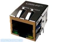China XFATM6CB-CLYG1-4MS Magjack Rj45 LPJ4026GDNL With Magnetic 10 / 100Base-T for sale