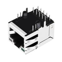 China J0G-0210NL 1X1 Port 1000BASE-T SIDE ENTRY RJ45 Magjack Tab Up 12PIN G/OG led for sale