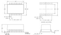 China ST4202TNL 16 Pin Single Port SMD Ethernet Transformer Modules 10 BASE-T for sale