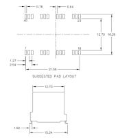 China HXU6200NLT 1000 BASE-T Single Port POE SMD LAN Transformer 40PIN for sale