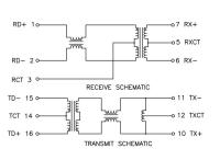 China PE-68515LNLT 100 BASE-T Single Port 12PIN SMD Telecom Transformer for sale