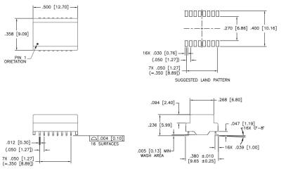 China ST4202FNL 10 BASE-T Single Port 16PIN SMD Ethernet Transformer for sale