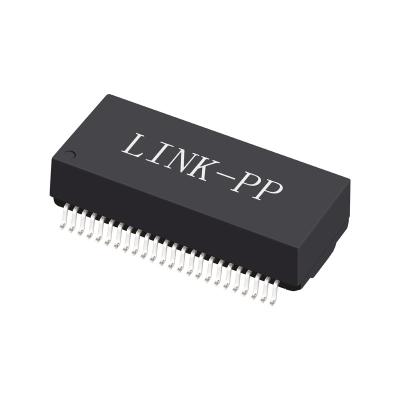 China HX6101FNL QUAD Port 48PIN SMD LAN Transformer 1000 BASE-T 4PAIR POE 60W for sale