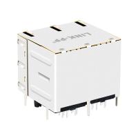 China JT5-2270NL 2X2 Port 1000BASE-T RJ45 MagJack Connector With LIGHT PIPES for sale