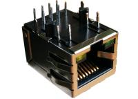 China 5-1840450-7 RJ45 Modular Jack Integrated 10 /100Base-T LPJ4011GENL IP-PBX for sale