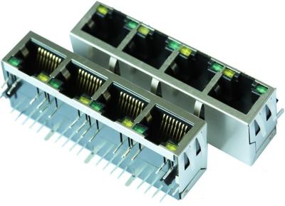 China RT1CFGAD1A Multi-port RJ45 1x4 Port CONN MAGJACK 10 / 100 BASE-T LPJ41014AWNL for sale