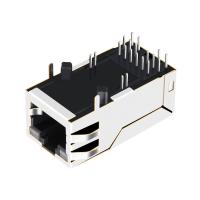 China 56F-1801DDD2NL 2.5G BASE-T POE+ 1X1 Port RJ45 MagJack 16pin Tab UP With Leds for sale