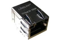 China ST-JK4004X8NL Rj45 Female Connector Pinout Shielded with Leds Media panel PC for sale