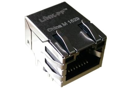 China ST-JK4004X8NL Rj45 Female Connector Pinout Shielded with Leds Media panel PC for sale