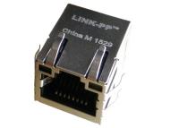 China 203347 Rj45 Female Connector Pinout Shielded with Leds Media panel PC for sale