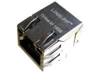 China HFJT1-1G01-L12RL  Rj45 Female Connector Pinout Shielded with Leds Media panel PC for sale