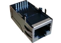 China 0813-1X1T-57-F Rj45 PCB Female With Integrated Magnetic In PAC Controller for sale
