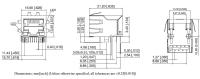 China ARJM11A1-805-AB-EW2 2.5G Base-T Tab Down G/Y Led 1 Port RJ45 Jack Module for sale