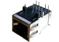 China JFM3811F-2103-4F RJ45 Magnetic Module Single Port Wireless Data Networking for sale