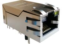 China 0826-1X1T-AF POE RJ45 Connector Shielded With 10 / 100Base-TX To IP-PBX system for sale