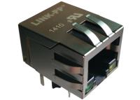 China HFJ11-1G40ERL Magnetic RJ45 Jack , Voltage Drive 1G FastJacks Single Port for sale