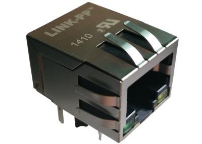 China HFJ11-1G40ERL Magnetic RJ45 Jack , Voltage Drive 1G FastJacks Single Port for sale