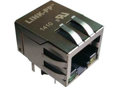 China HFJ11-1081E-L11RL Magnetic RJ45 Jack Single Port Computer Terminals for sale