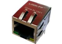 China HFJ11-1075E-L12RL Magnetic RJ45 Jack Single Port Relay Boards for sale