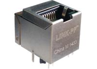 China FastJack 1x1 Magnetic Vertical RJ45 HFJV1-1043-L12RL Wireless Lan Rj 45 for sale